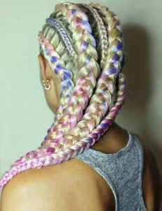 32 Bold Goddess Braids With Color For A Transformative Look - Glamour ...