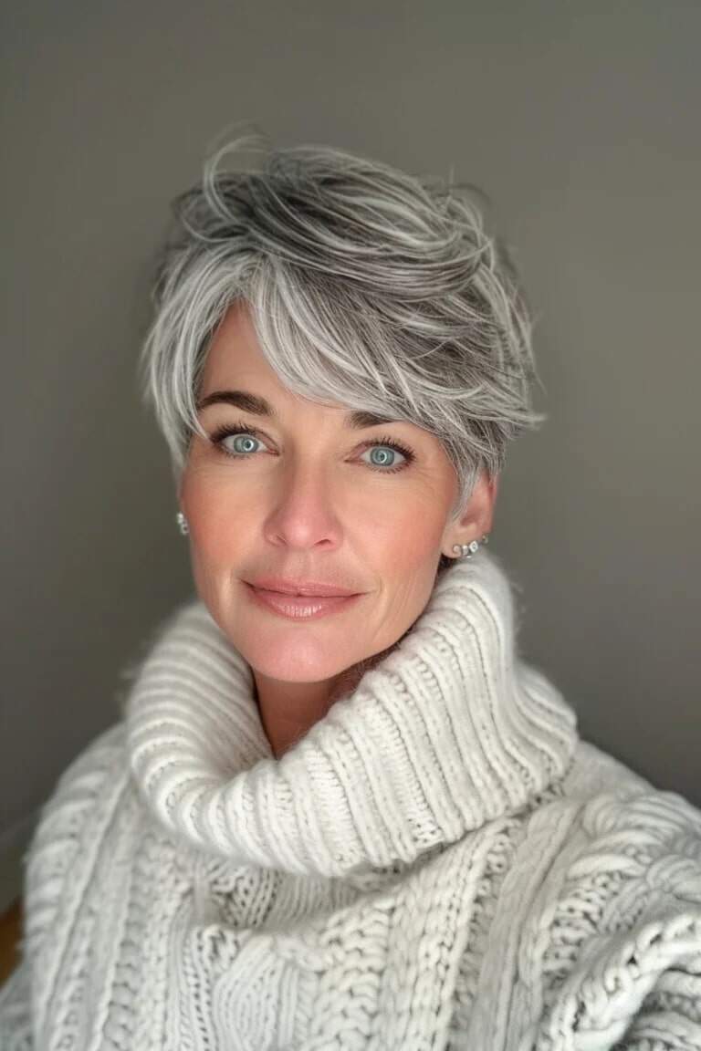 33 Stunning Pixie Cuts For Gray Hair That Will Make You Shine ...
