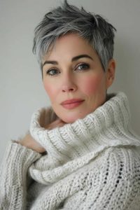 33 Stunning Pixie Cuts For Gray Hair That Will Make You Shine! - Glamour Corner