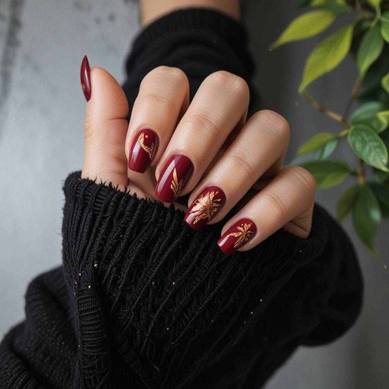 Stunning Red Fall Nails To Elevate Your Autumn Style! - Glamour Corner