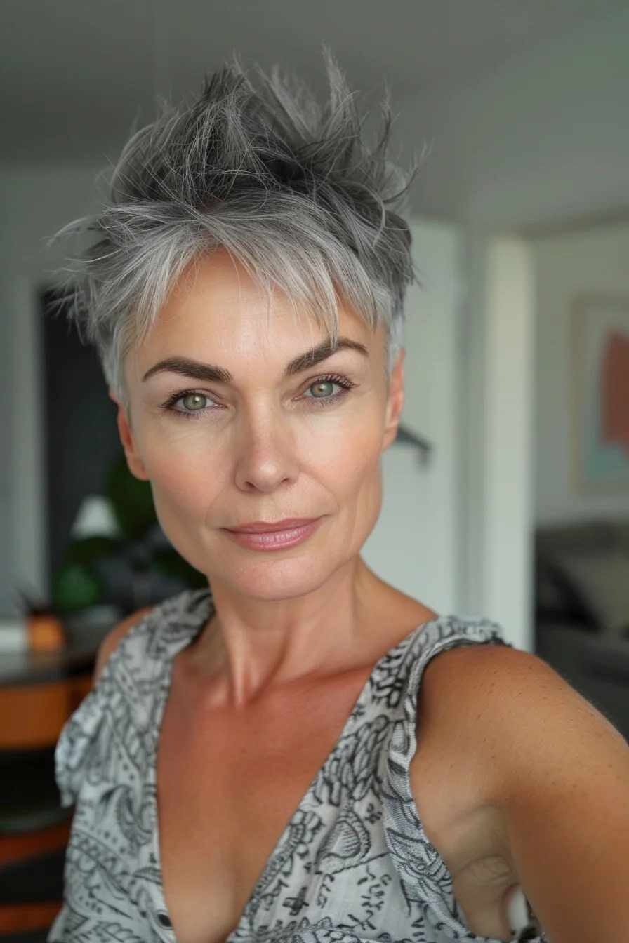 33 Stunning Pixie Cuts For Gray Hair That Will Make You Shine ...