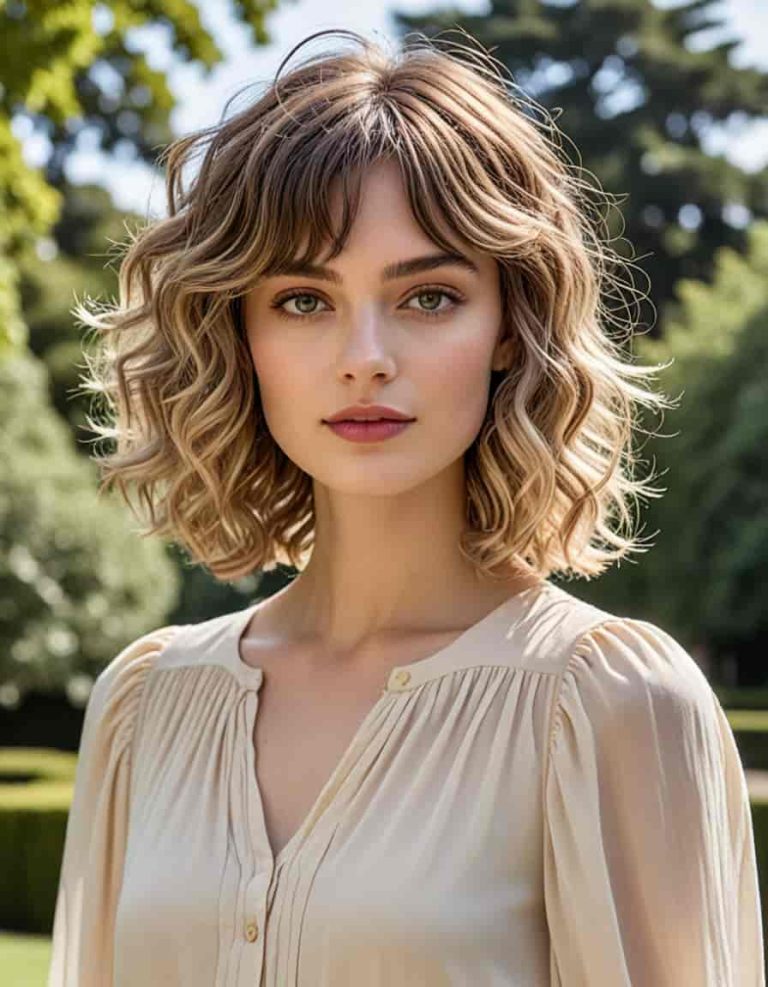 32 Stunning Shoulder Length Curly Hairstyles To Elevate Your Look! - Glamour Corner
