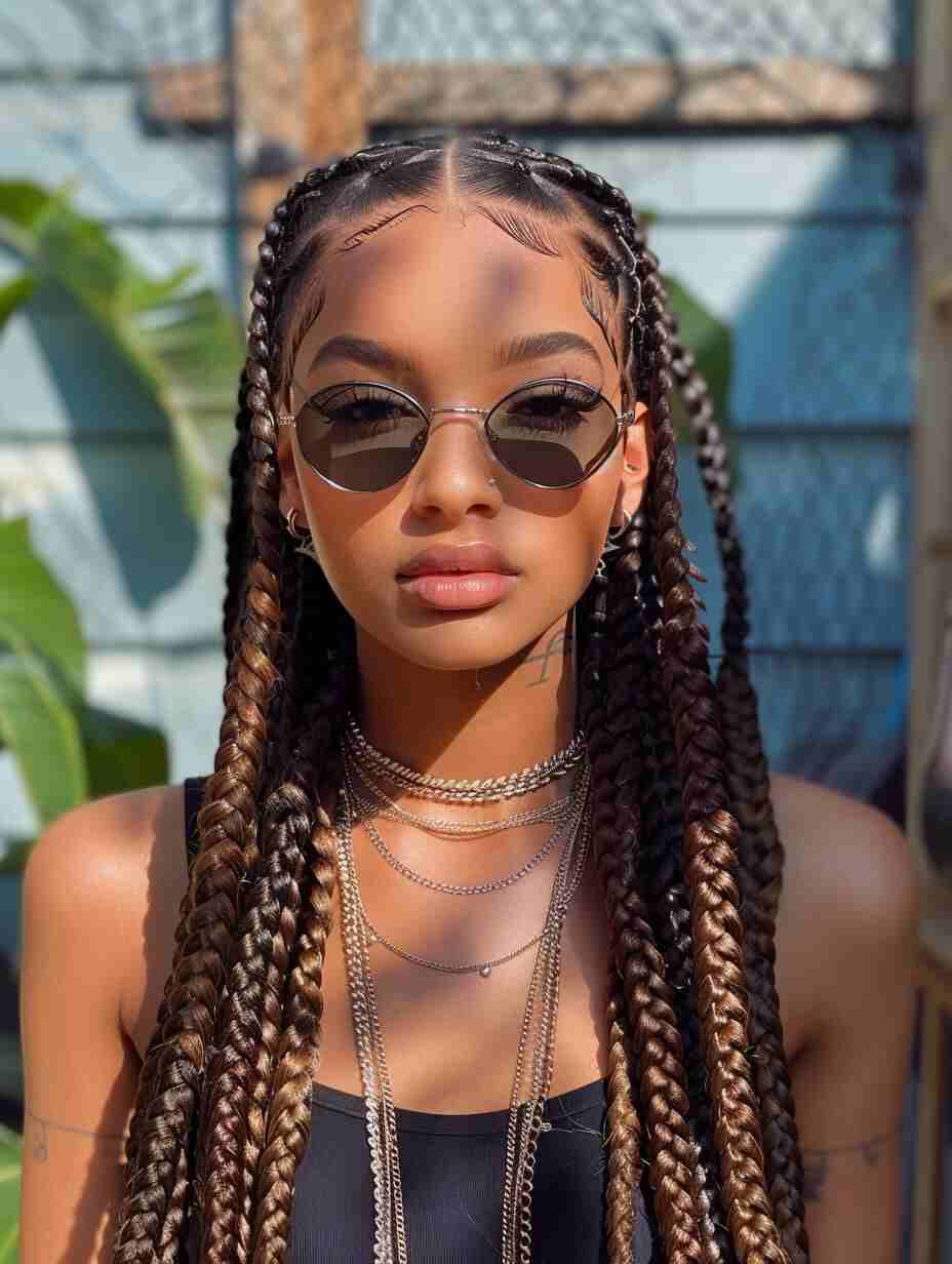 Long Box Braids To Elevate Your Style Game! - Glamour Corner