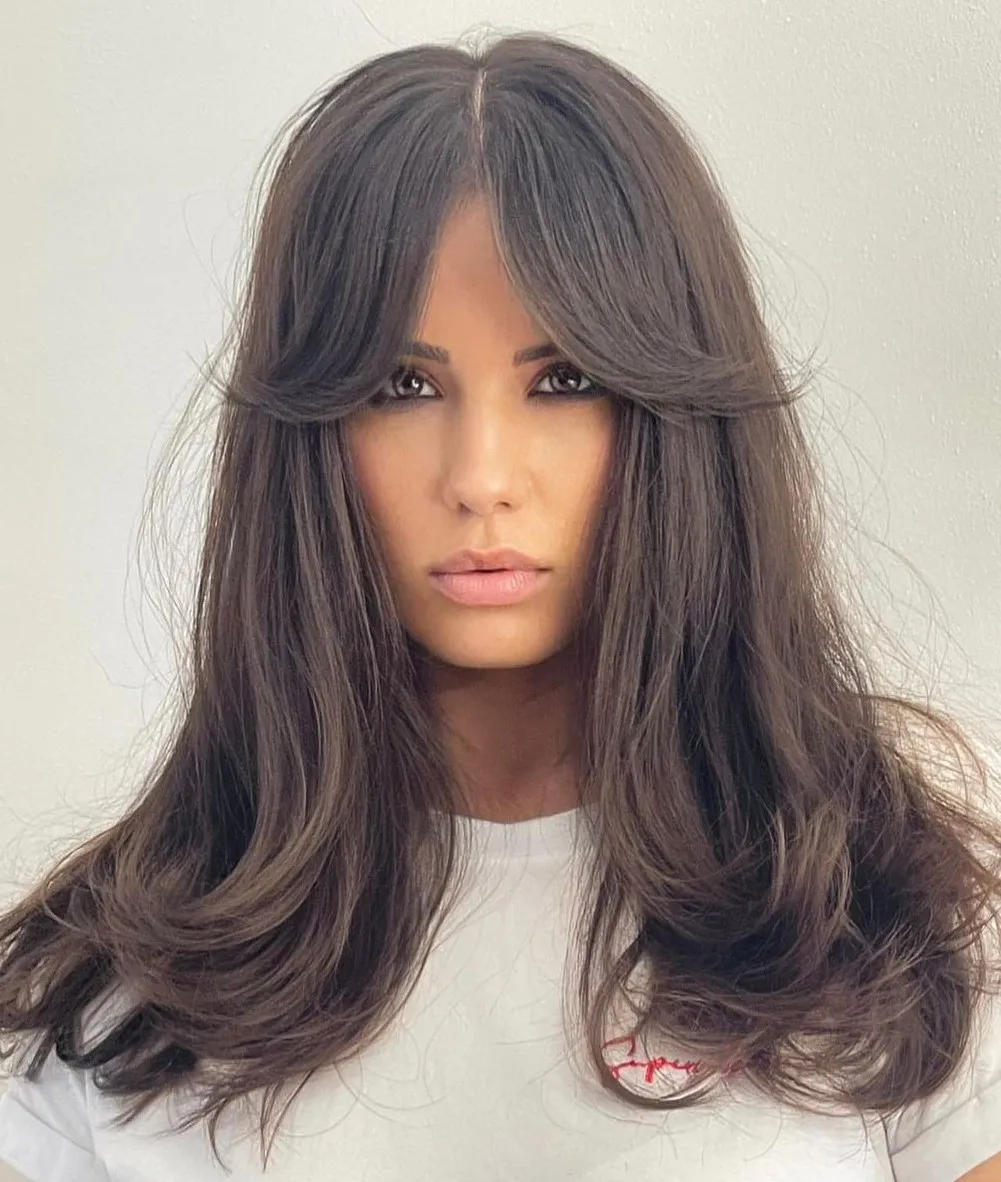 Layered Hair With Curtain Bangs Styles You Need To Try! - Glamour Corner