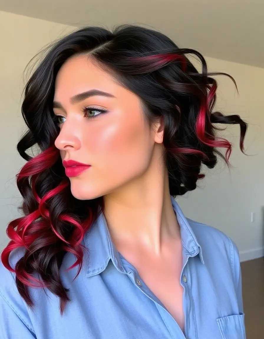 32 Gorgeous Under Color Hair Ideas To Transform Your Look With Bold And ...