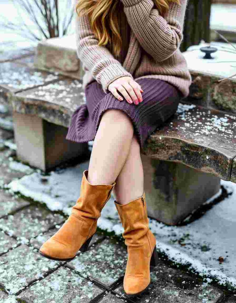 28 Chic Winter Boots Outfits To Keep You Warm And Stylish All Season ...