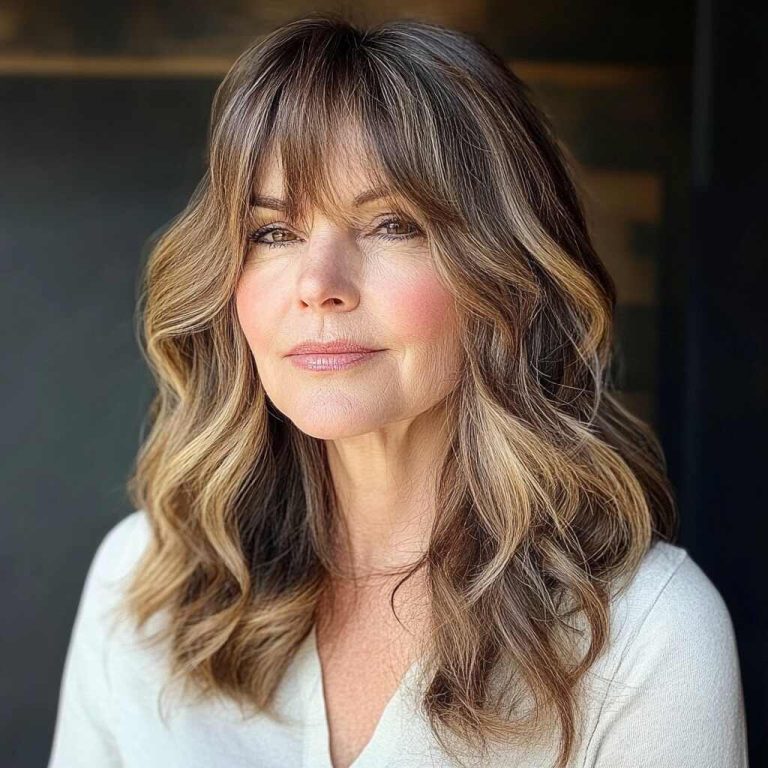 25 Stunning Curtain Bangs For Women Over 50: Stylish, Chic, And Age ...