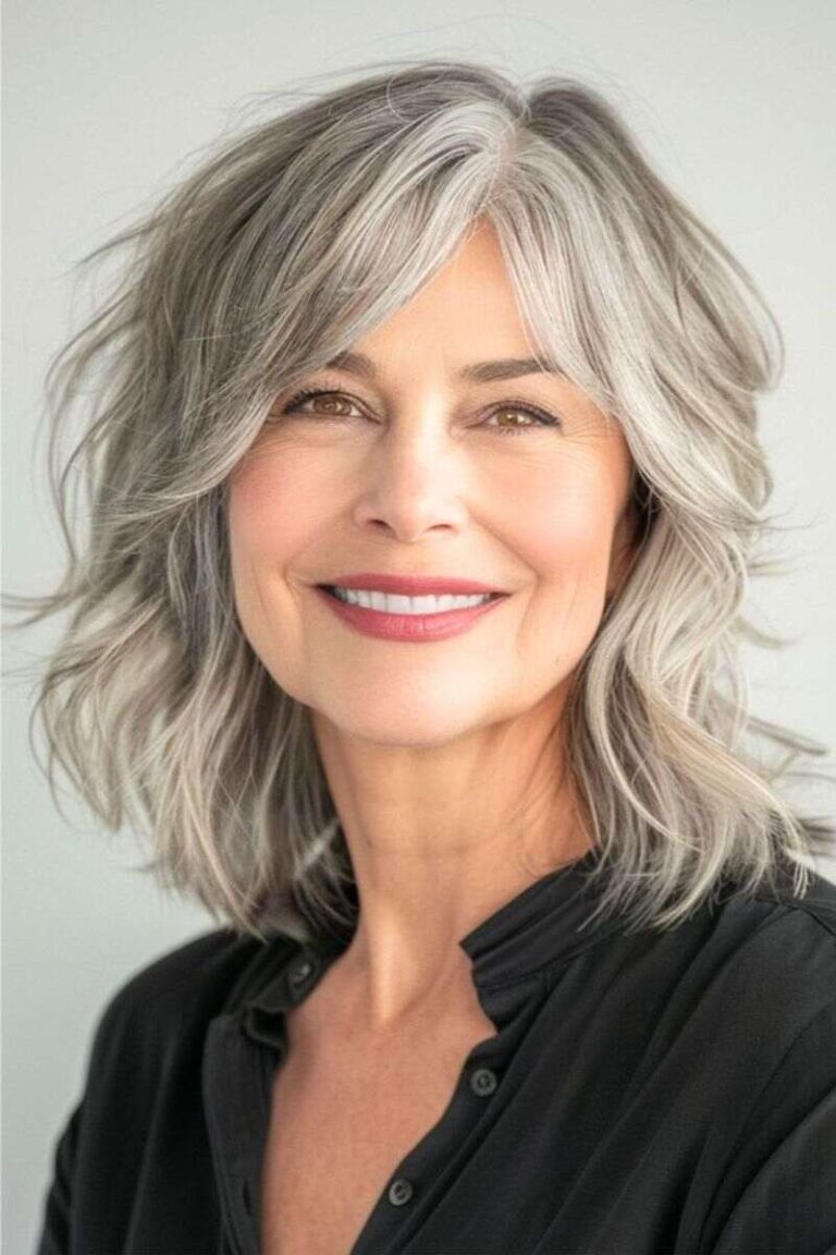 25 Stunning Curtain Bangs For Women Over 50: Stylish, Chic, And Age ...