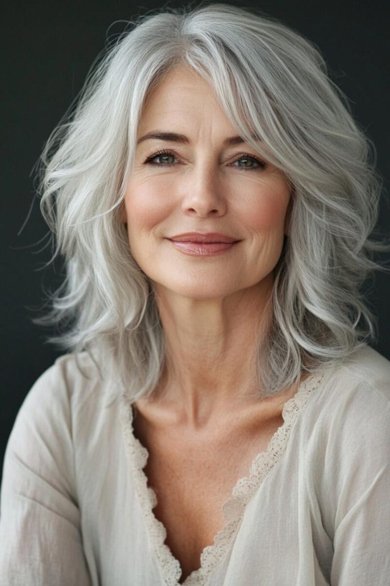 25 Stunning Curtain Bangs For Women Over 50: Stylish, Chic, And Age ...