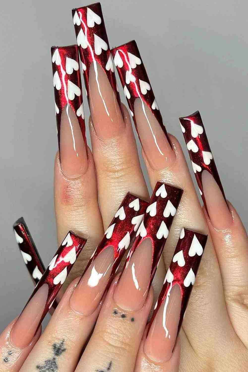 Red Chrome Nails That Elevate Your Manicure Game With Bold, Fiery Shine ...